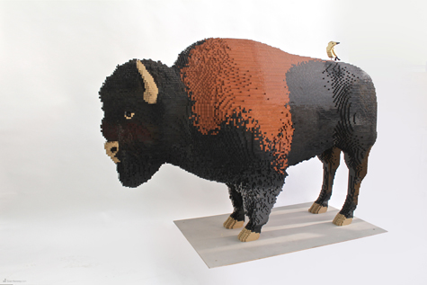 Bison Nature Connects Legos - Lewis Ginter Botanical Garden