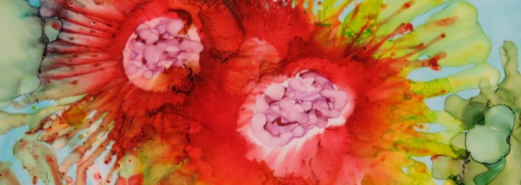 Alcohol Inks Banner crop - Lewis Ginter Botanical Garden