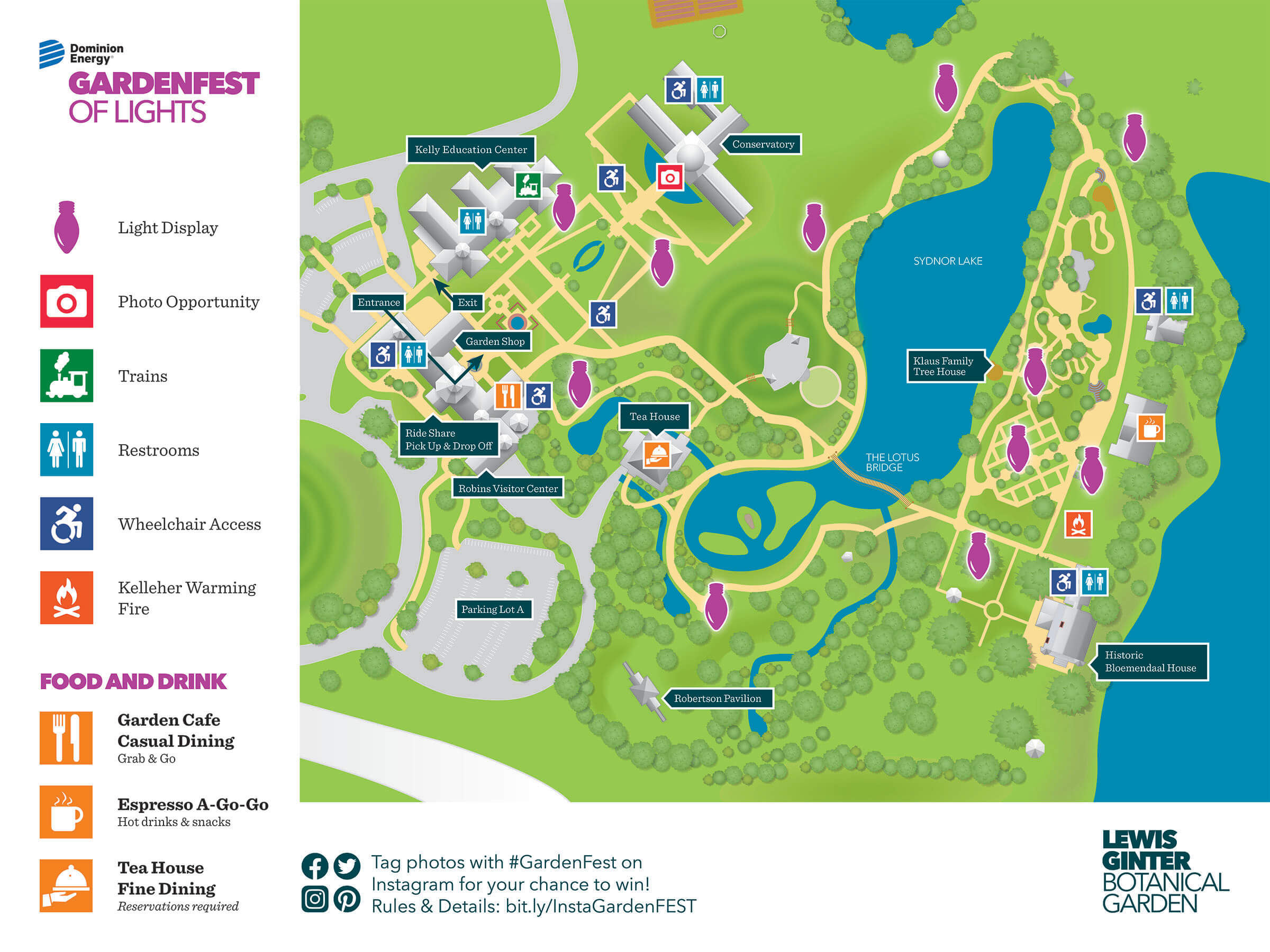Dominion GardenFest of Lights Tips for Visiting Lewis Ginter