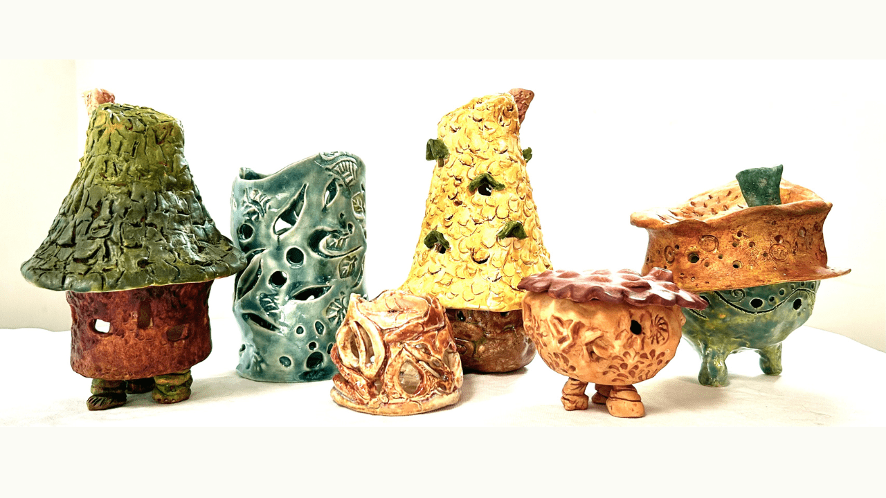 Fall Ceramic Luminaries - Lewis Ginter Botanical Garden