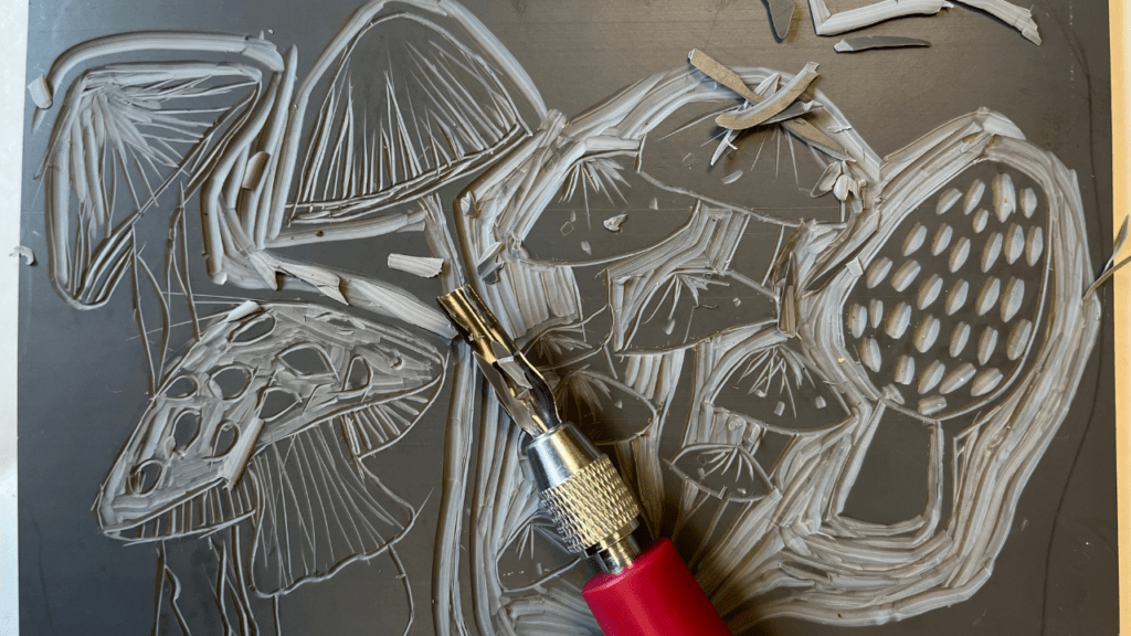 Linocut Printing with Michelle Israel - Lewis Ginter Botanical Garden