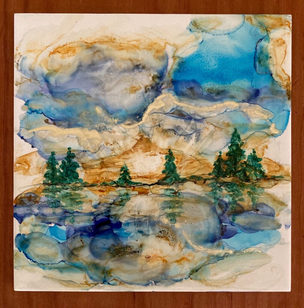 Winter-Inspired Alcohol Inks - Lewis Ginter Botanical Garden